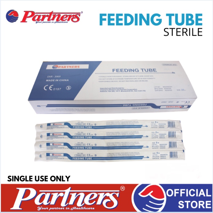 Partners Ngt Feeding Tube Fr.5 (40-45 cm) - 100 pcs/box | Shopee ...