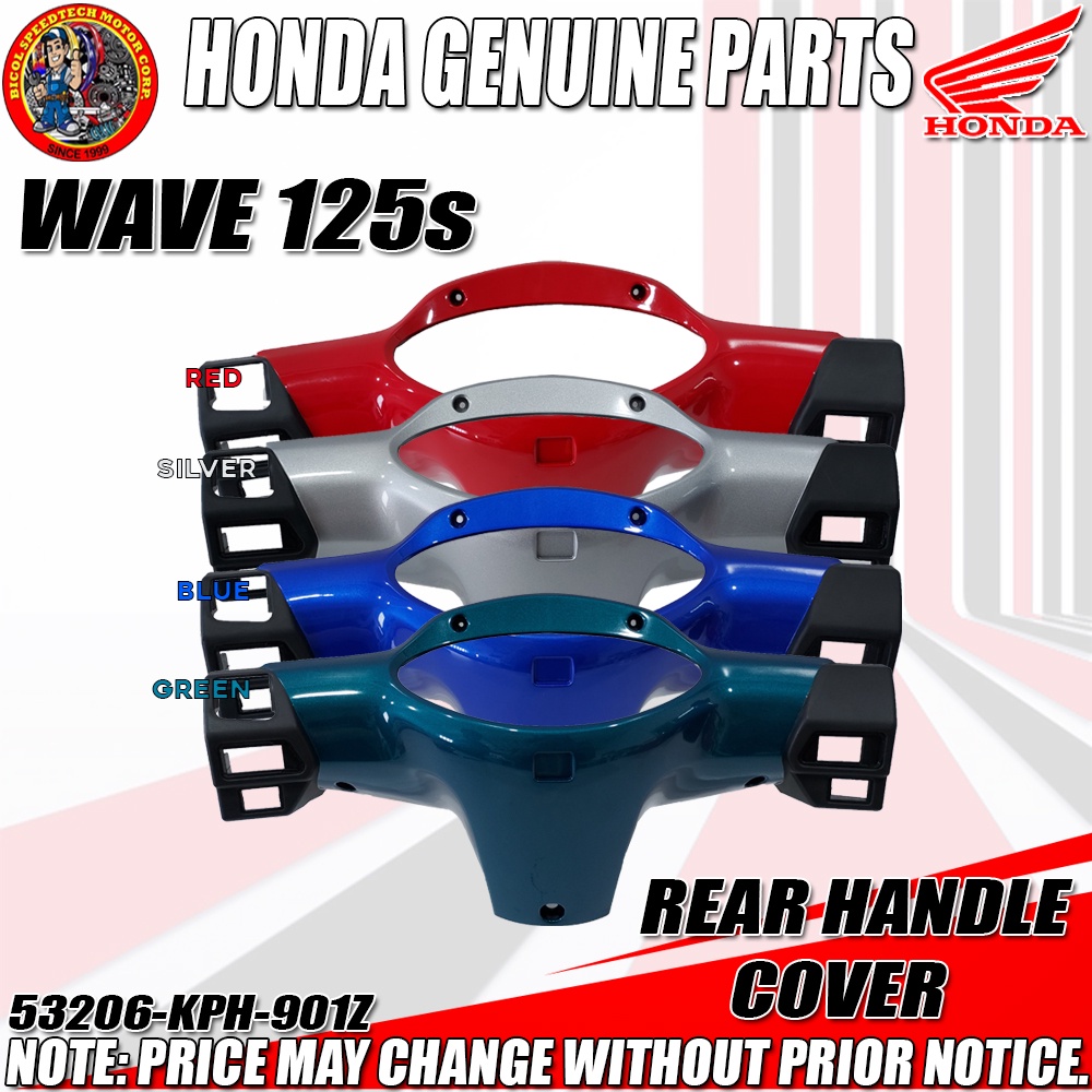 WAVE 125s REAR HANDLE COVER (HPI) (GENUINE: 53206-KPH-901Z) | Shopee ...