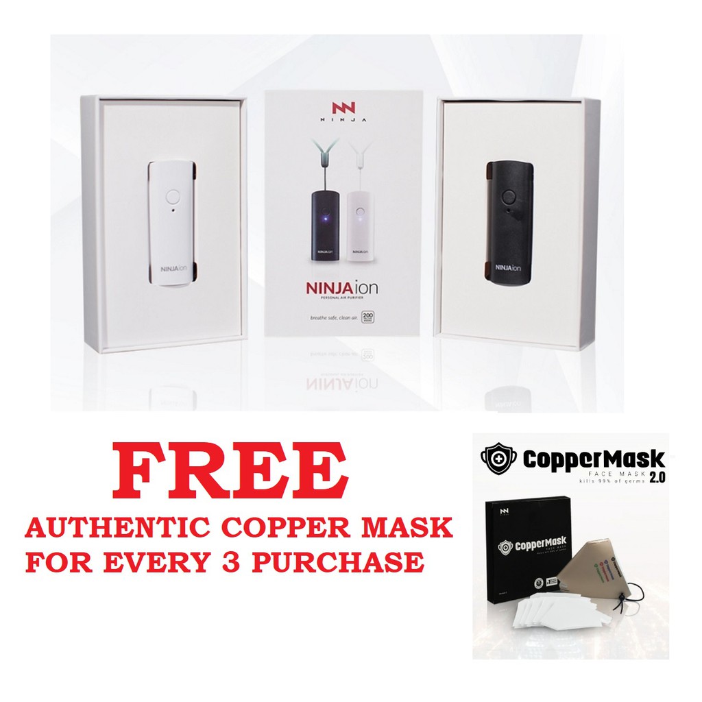 Ninja Ion Personal Air Purifier 200M negative ion/sec purification ...