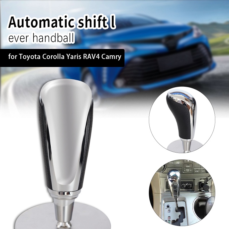 Car Chrome Gear Shift Knob Lever Shifter Handle Stick for Toyota ...