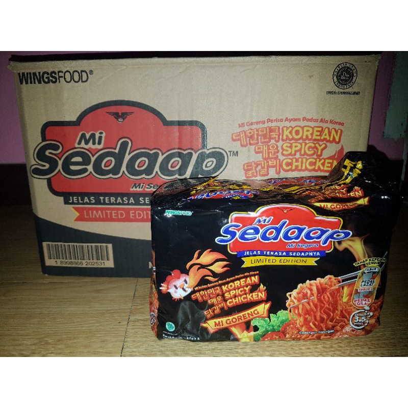 1 BOX MEE SEDAP / mi sedaap | mee sedap korean spicy chicken | mee ...