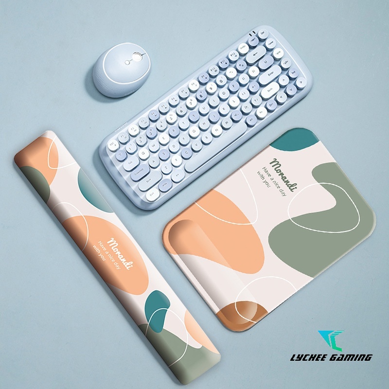 Morandi secret garden creative mouse pad wrist pad silicone cushion 3D ...