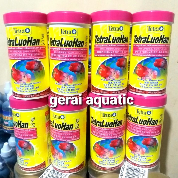 Tetra LOUHAN Fish Food Pellet Feed 250ml aquascape aquarium | Shopee ...