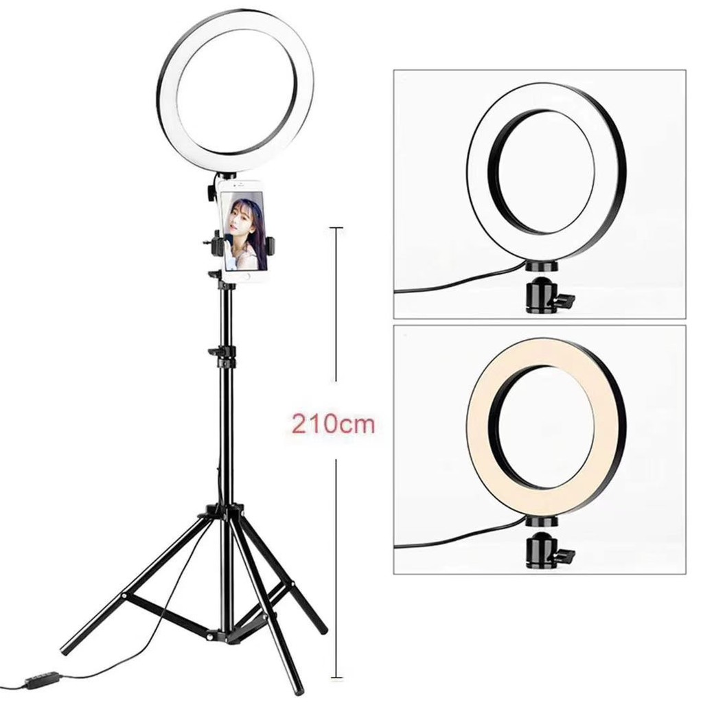 RING LIGHT PHOTO STUDIO 10”/26CM WITH TRIPOD | Shopee Philippines
