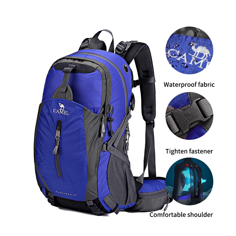 CAMEL Waterproof Outdoor Sport Backpack Hiking Trekking Camping Travel Bag 40L | Shopee Philippines