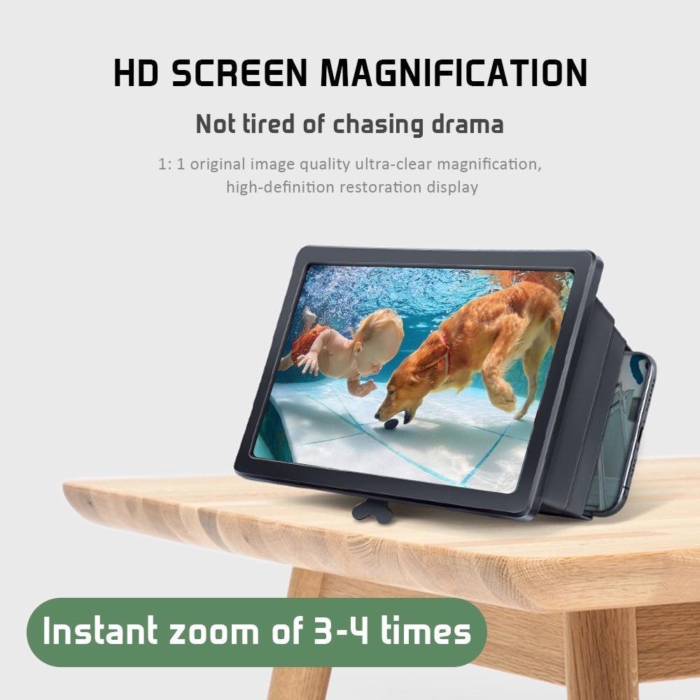 3D Phone Screen Enlarge Magnifier HD Video Amplifier Stand Smart Phone ...