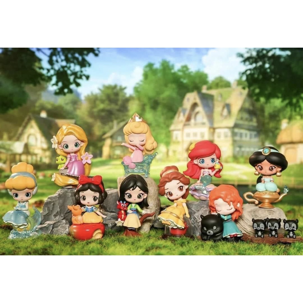 [Separate] MINISO Disney Princess Fairy Tale Town series Licensed Ariel Belle Mulan Jasmine ...