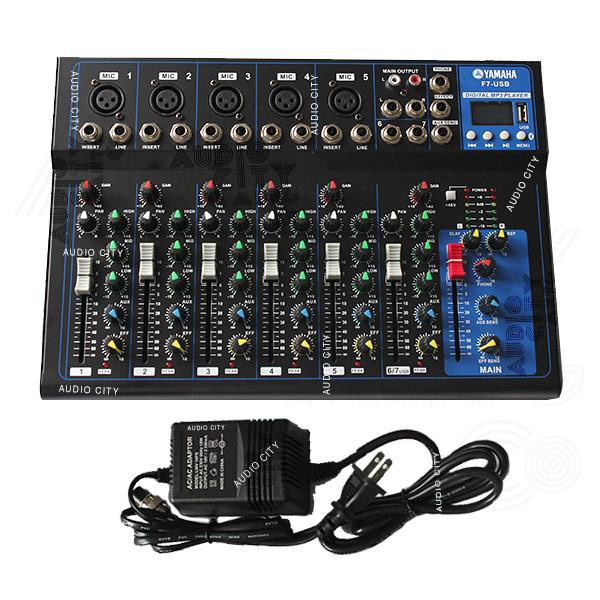Yamaha F7 professional Bluetooth mixer 7-channel USB with reverb effect ...