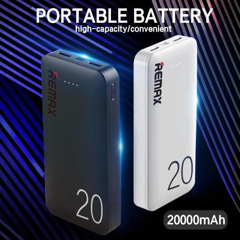 Remax Good Quality Power Bank 20000mAh Powerbank Portable Fast Charging ...