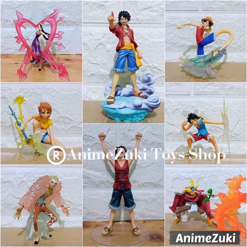 Authentic One Piece Anime Attack Motion and with Effects Action Figures ...