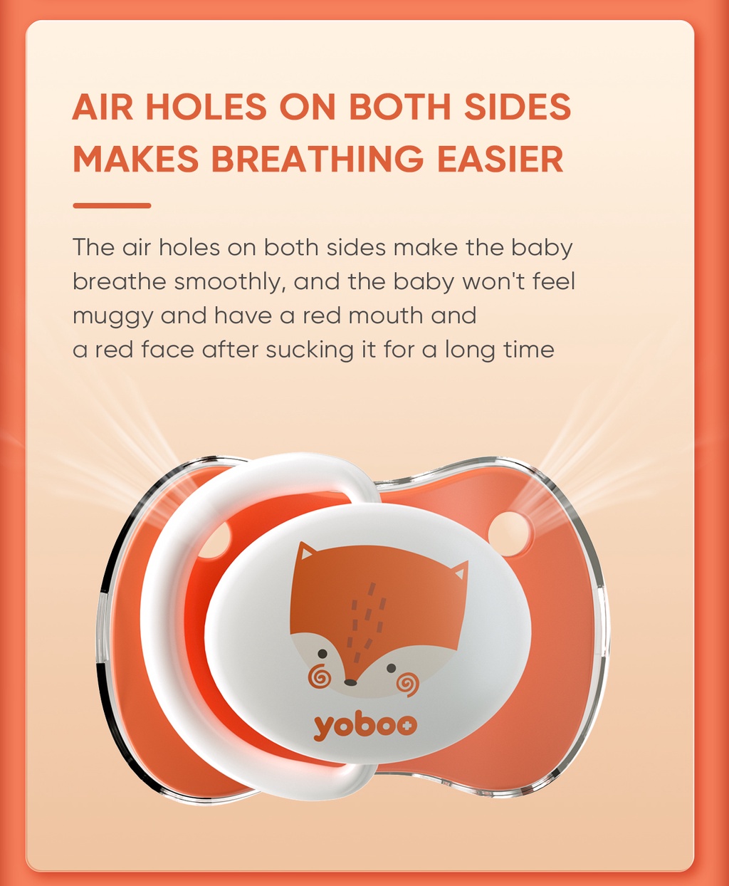 Yoboo Pacifier Medium Size | 2 PCS | Thin root design | Soft and Odor ...