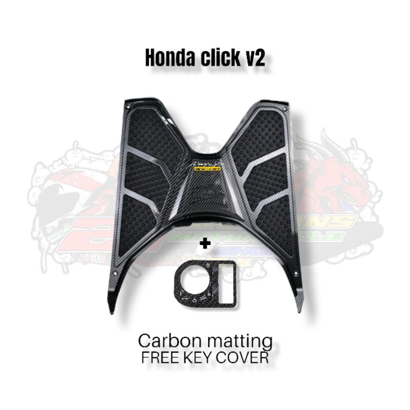 Honda click carbon leg shield, garnish, fender, muffler cover, tire ...