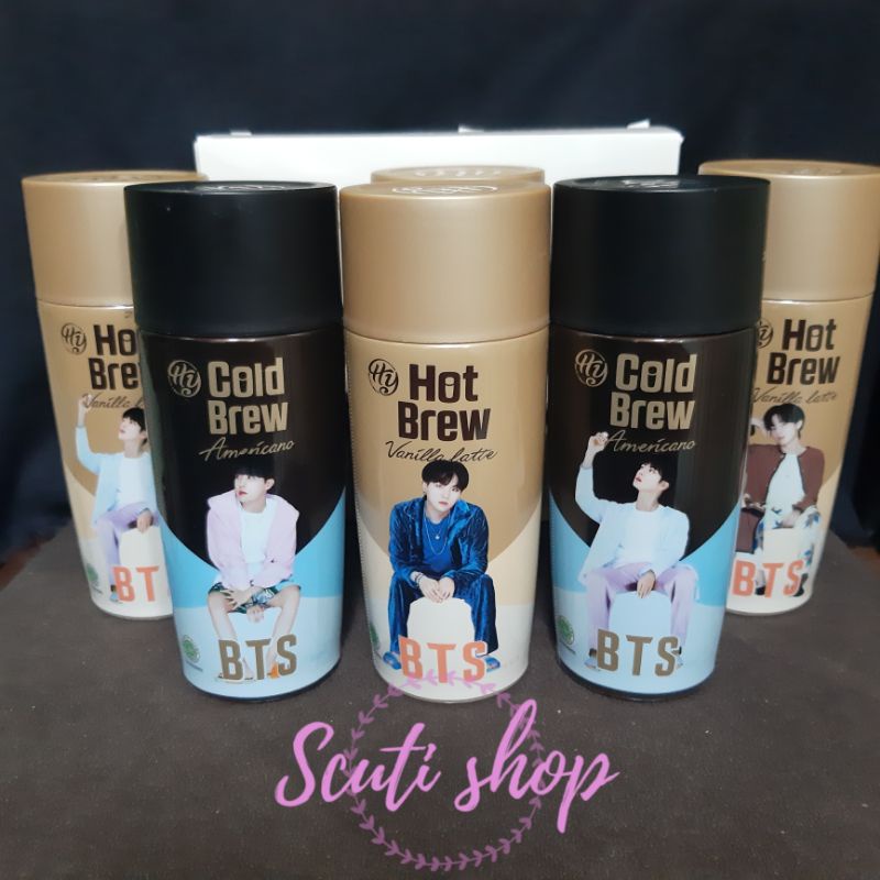 Paldo COFFEE HY COLD BREW HOT BREW BTS KOPI JIN SUGA J-HOPE V VANILLA ...