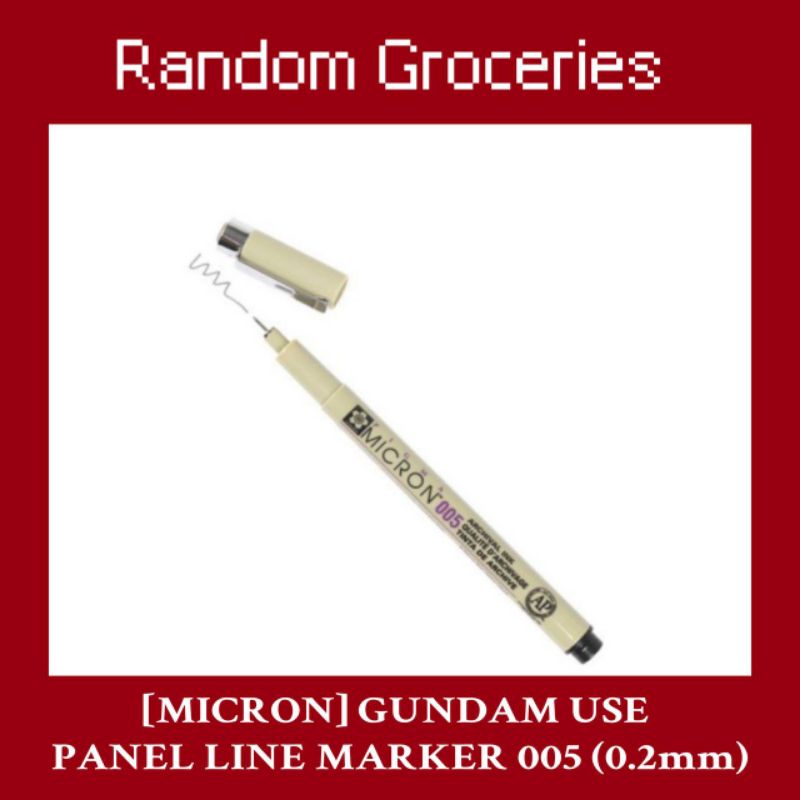 Gundam Marker panel line pen 005 OEM Sakura Micron | Shopee Philippines