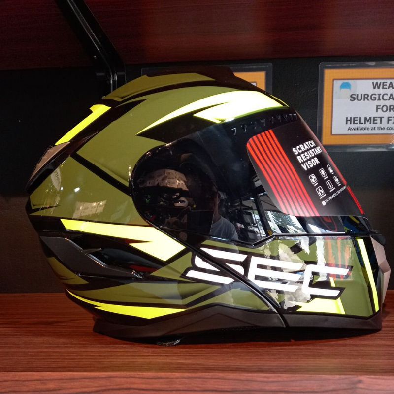 SEC Revolt hurricane Modular Helmet | Shopee Philippines