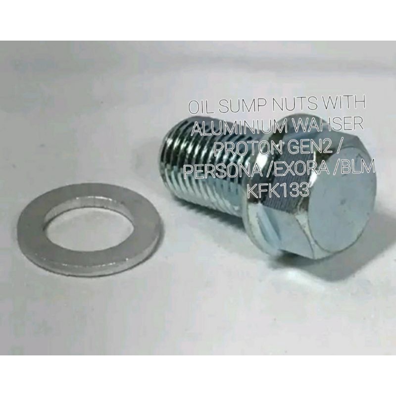 OIL SUMP NUTS WITH ALUMINIUM WAHSER PROTON GEN2 /PERSONA /EXORA /BLM ...