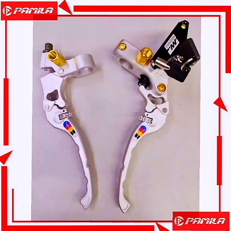 Motoworld Aluminum Motorcycle brake lever and clutch lever With lock ...