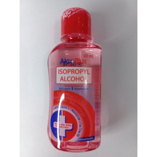 Alcoplus Isopropyl Alcohol 70% 60ml Red | Shopee Philippines