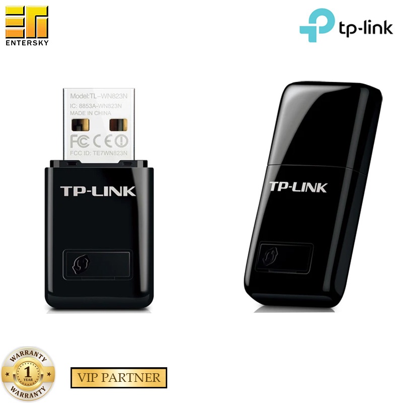 TP-Link TL-WN823N 300Mbps Mini Wireless N USB Adapter (Black) | Shopee ...