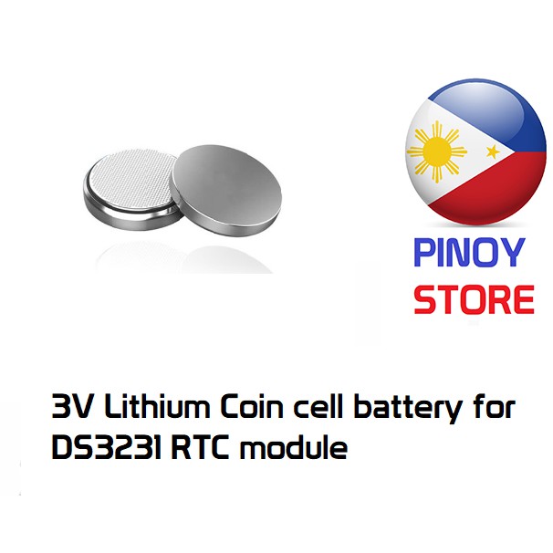 Coin cell battery lithium 3V for DS3231 RTC module or CMOS for ...