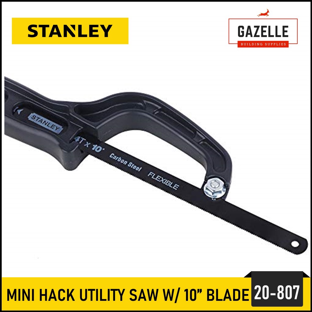 Stanley Mini Hacksaw with 10" Blade Utility Saw - 20-807 | Shopee ...