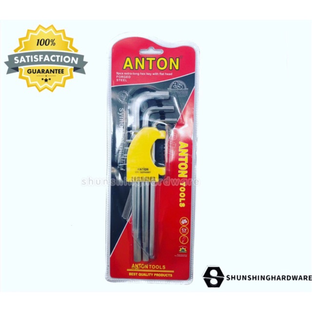 ANTON Tool Set 6-Square Key Cutter Head CR-V | Shopee Philippines