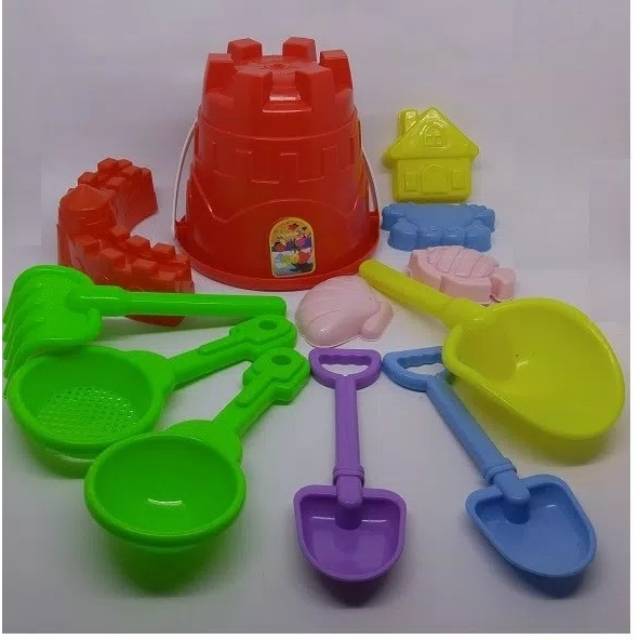 BUCKET SAND MOLD SET - EDUCATIVE CHILDREN'S TOY - BEACH PALACE | Shopee ...