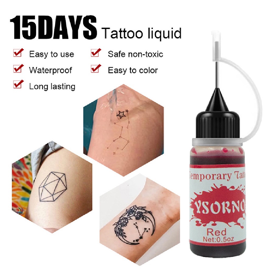 7 Color ink And 500+ Reusable Tattoo Design Template Pattern Temporary ...