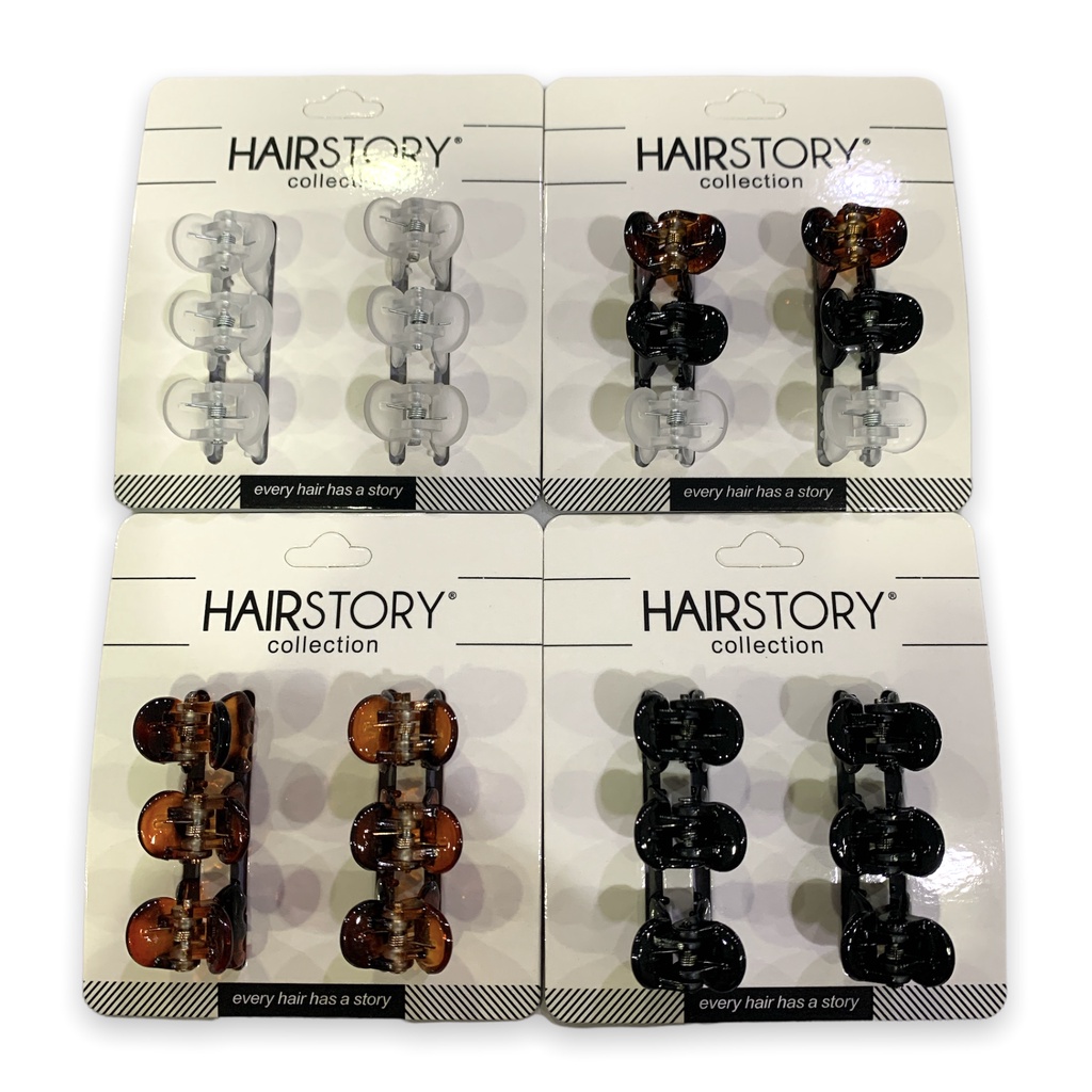 HAIRSTORY 6165 Small Hair Clamp (Pack of 6 pcs) | Shopee Philippines