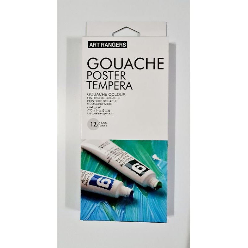 Art Ranger ( Acrylic, Oil, Watercolor, Gouache 12 x 12ml ) | Shopee ...