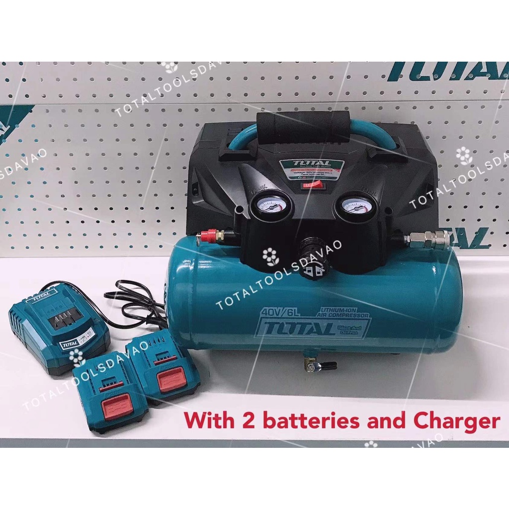 TOTAL Lithium-Ion air compressor 135 psi TACLI2003 (SET WITH 2 ...