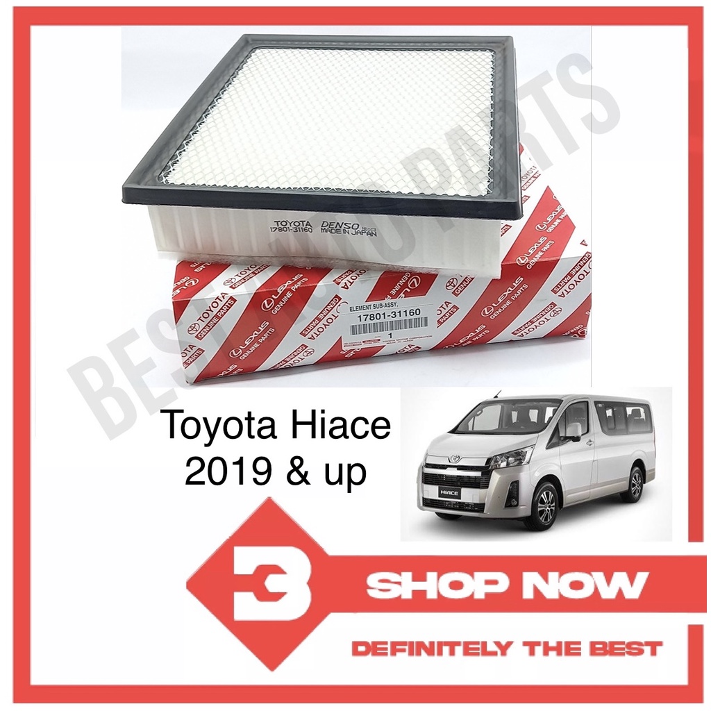 Genuine Toyota Air Filter for Toyota Hiace 2019 & up 17801-31160 ...