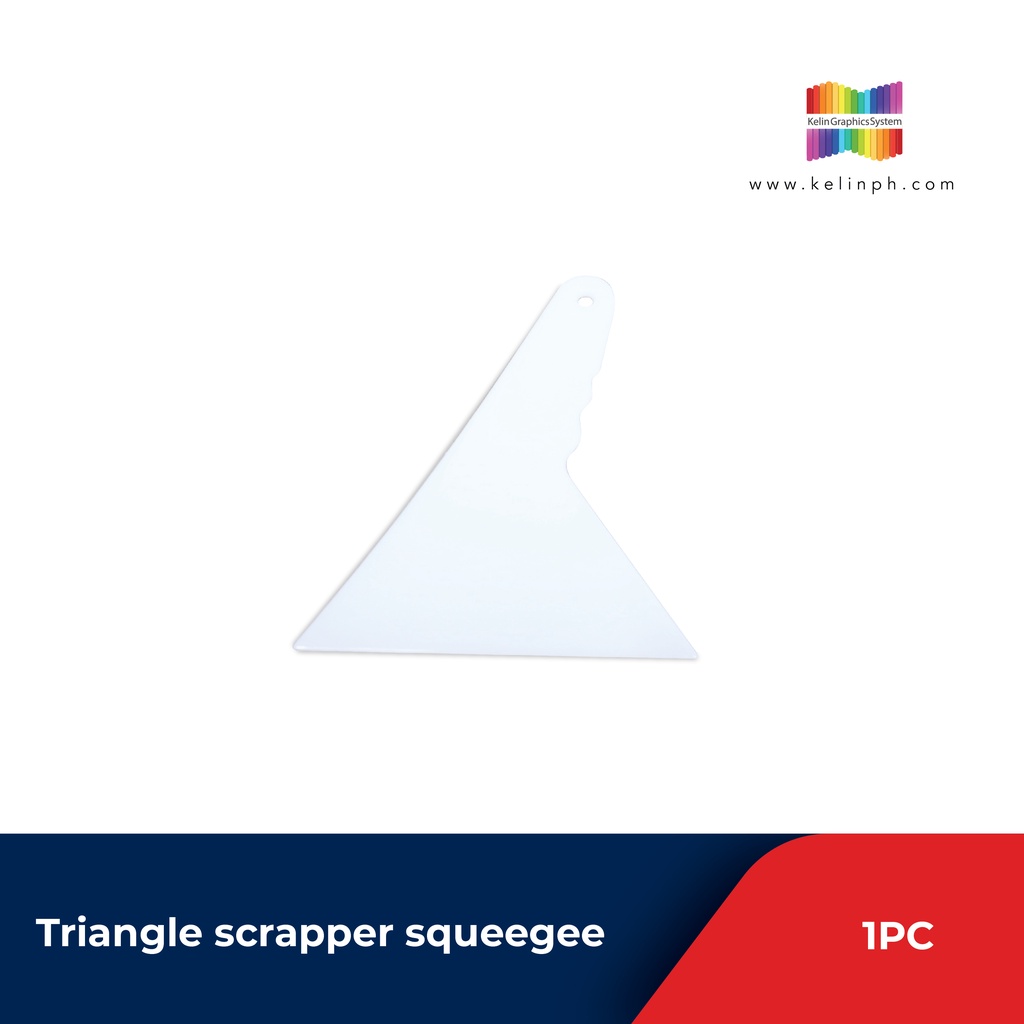 KGS White Triangular Film Scraper Squeegee for Car sticker, Decals, Stickers and Labels ...