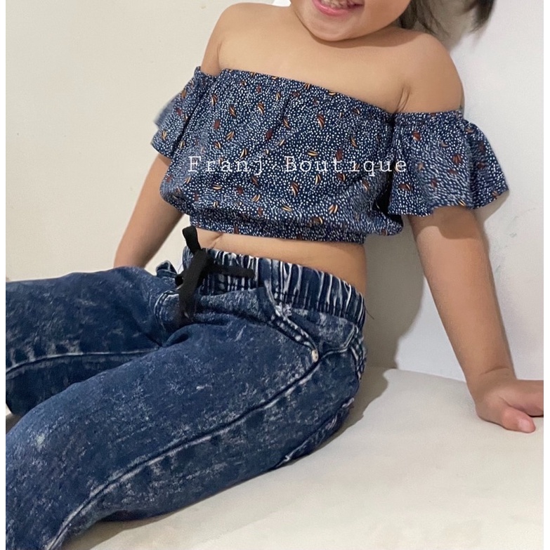 Crop Tops for Kids 1-2.5yo Challis | Shopee Philippines
