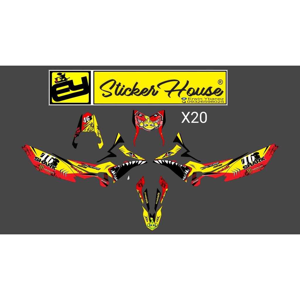 XRM fi 125 DECALS LAMINATED | Shopee Philippines