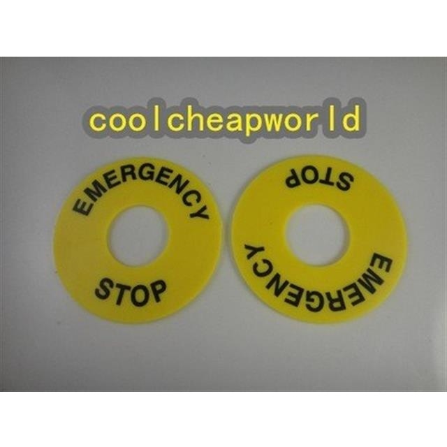 50x Pushbutton Switch Panel Label Frame,Emergency Stop Switch Plastic ...