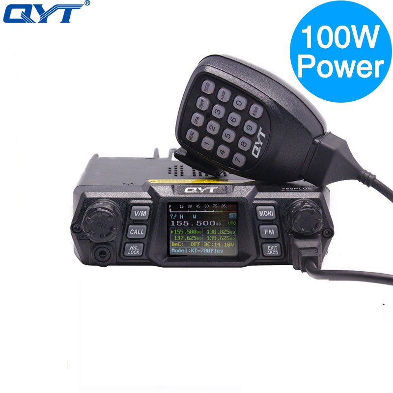 QYT Mobile Radio KT-780PLUS VHF 136-174MHz 100W Walkie Talkie KT780PLUS ...