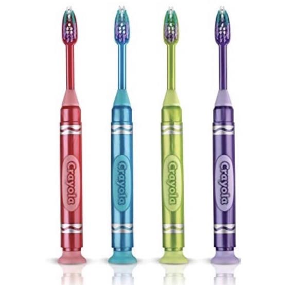G.U.M. Crayola Metallic Kids Toothbrush (Red and Blue Only) | Shopee ...
