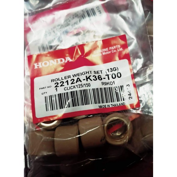 Honda Click 125/150/ADV/PCX Pulley Ball (12G,13G,14G,15G,16G,17G,17.8G,18.6G,19.7G)Genuine Part ...