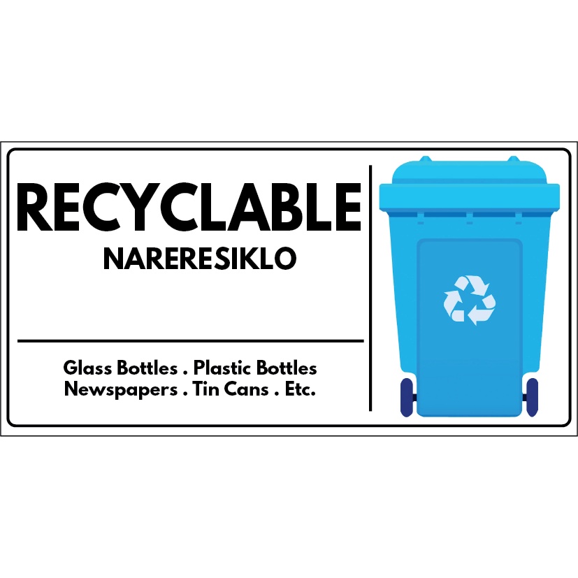Garbage Bin Signs/Labels, Waste Disposal Segregation Labels | Shopee ... Garbage Bin Signs/Labels, Waste Disposal Segregation Labels | Shopee ...