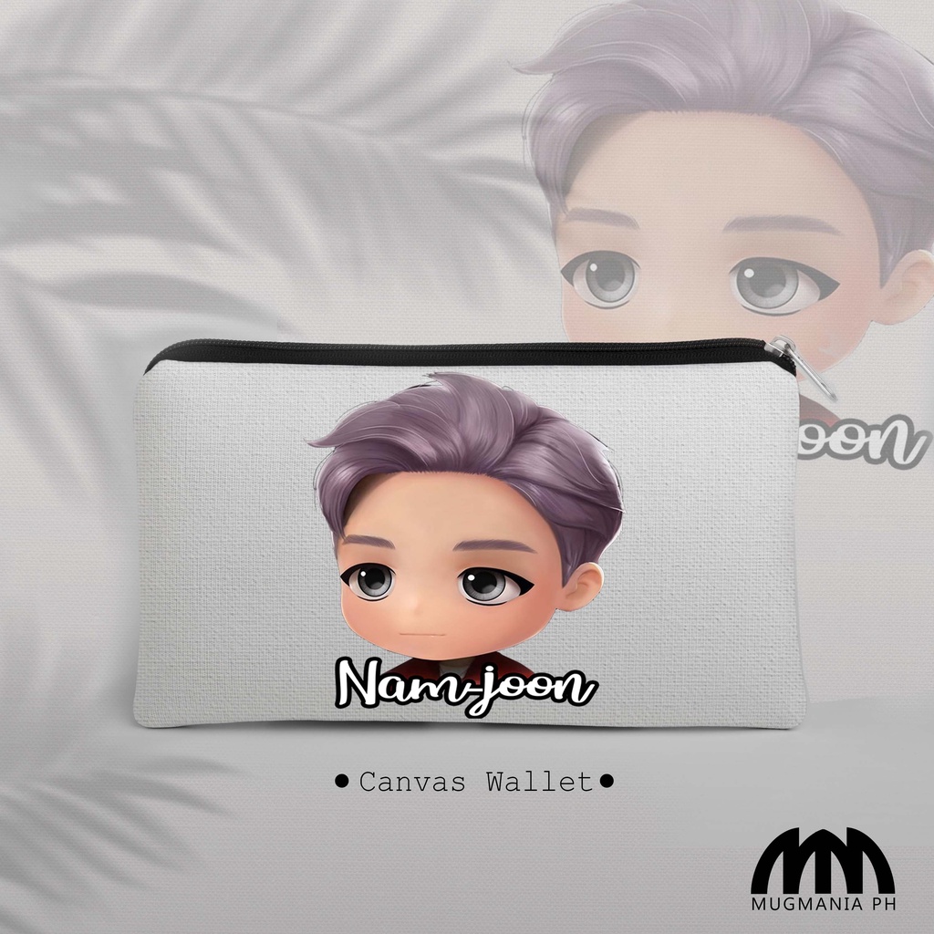 KPOP Canvas Wallet - Mugmania - KPOP Kim Nam-joon " RM " Canvas Wallet ...