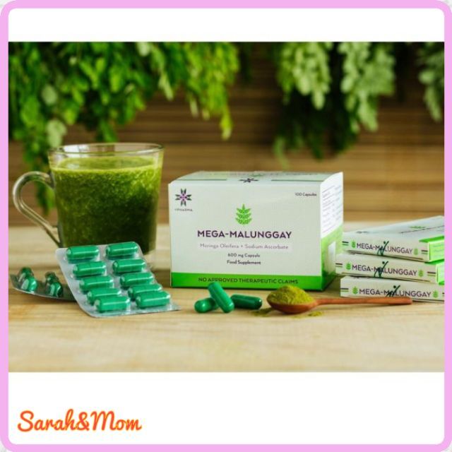 Mega Malunggay Moringa Capsules VPharma | Shopee Philippines