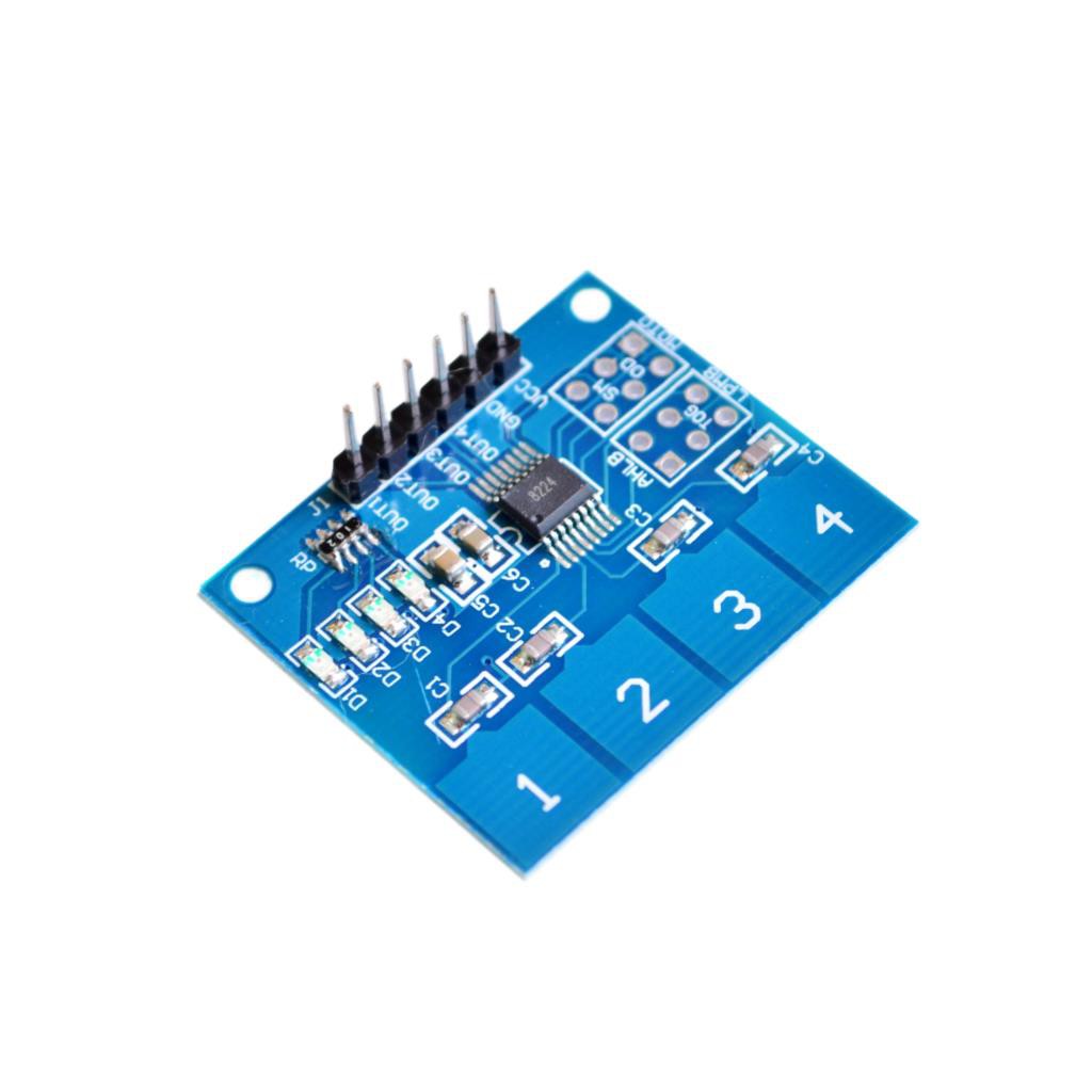 TTP224 4-way Capacitive Touch switch Digital Touch Sensor Module For Arduino | Shopee Philippines