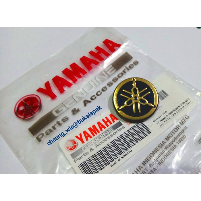 Yamaha mio/soul gt/jupiter z/mx/xeon small shield Emblem gold ori ygp ...