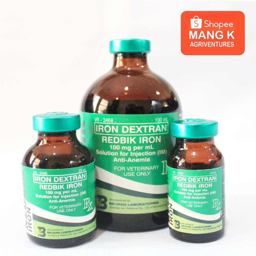 REDBIK IRON Injectable /10 ml/20ml/100ml | Shopee Philippines