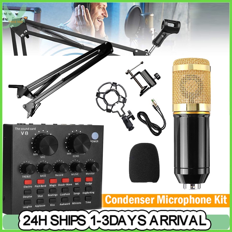 Sound Card Set 100% Original BM-800 Microphone Sound Card For Live ...