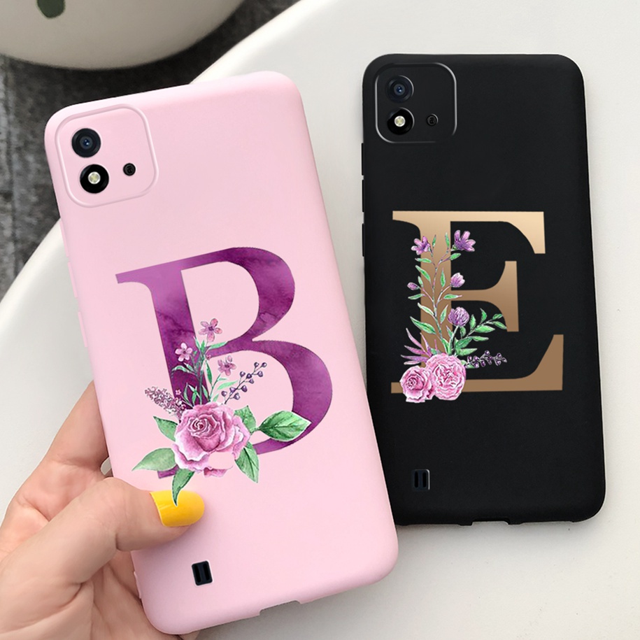 Realme C11 2021 Case Luxury Custom Name Capital Letters Soft Phone ...