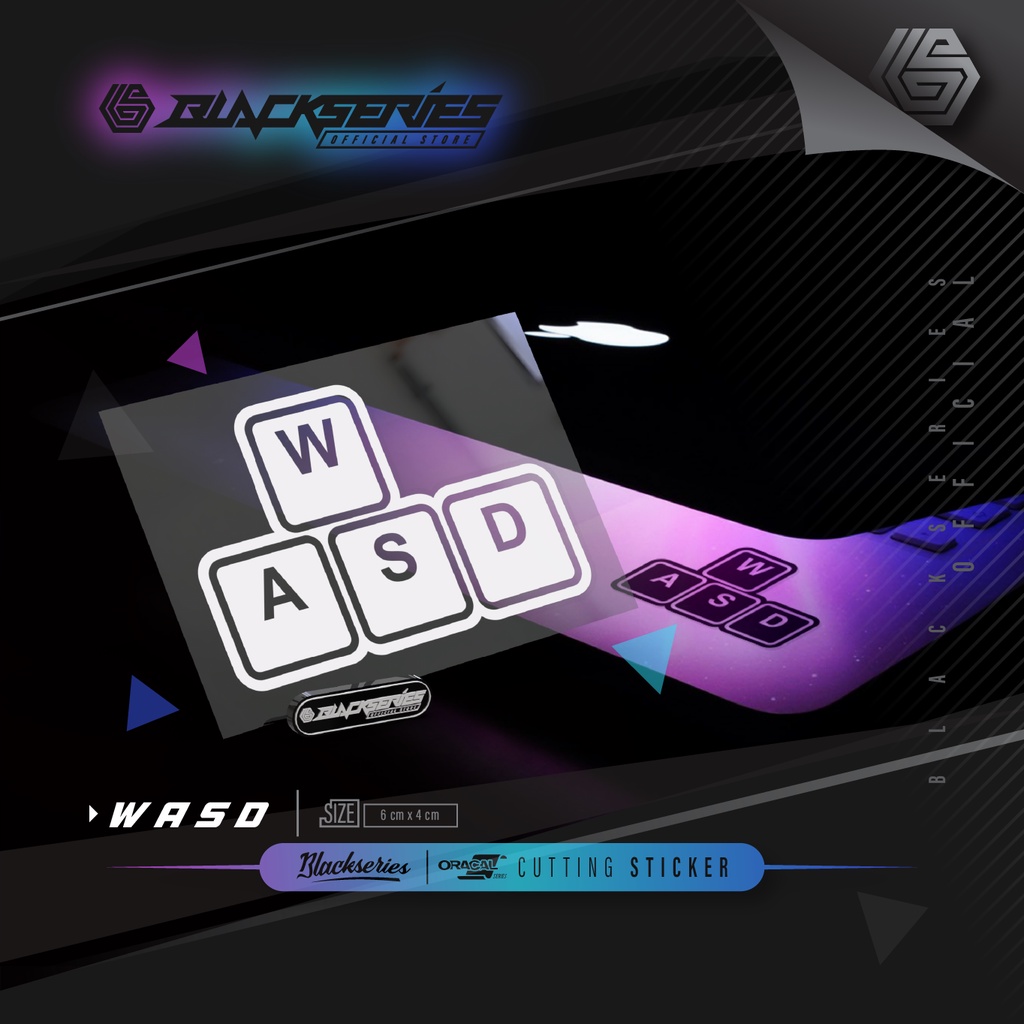 Cutting Sticker WASD | Wasd Stickers | Keyboard Sticker | Shopee ...