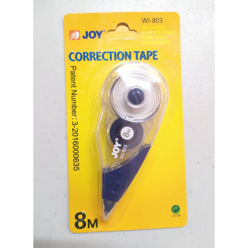 JOY correction tape 8M WJ-803 1pc | Shopee Philippines