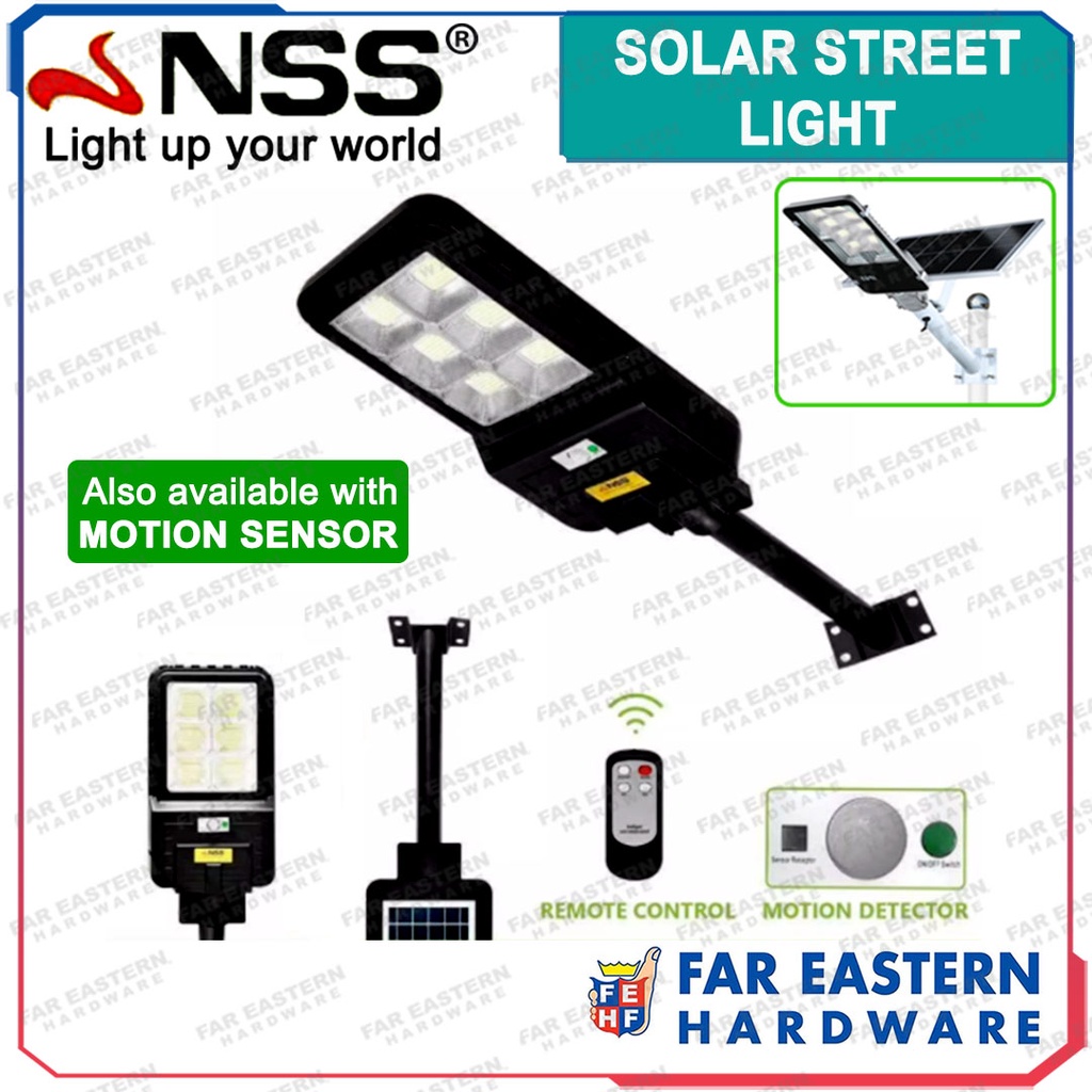 NSS Solar Street LED Light w/ Solar Panel Streetlight 60W | 150W | 200W ...